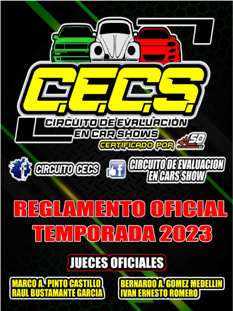 Reglamento Cecs | PDF | Vehículo de motor | Vehículos terrestres