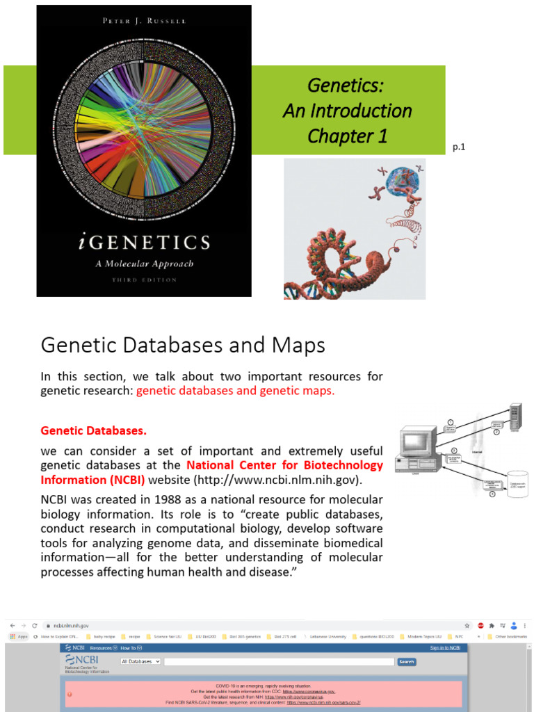 Chapter 1 - Genetics-An Introduction - 2 | PDF | National Center For ...