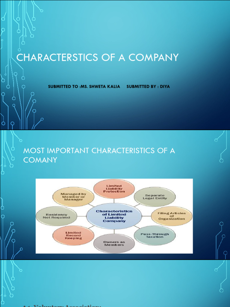 Characterstics of A Company | Download Free PDF | Companies | Ownership