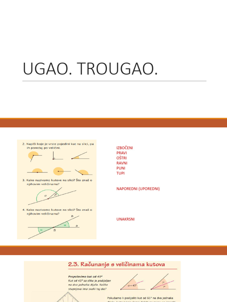 Ugao Trougao | PDF