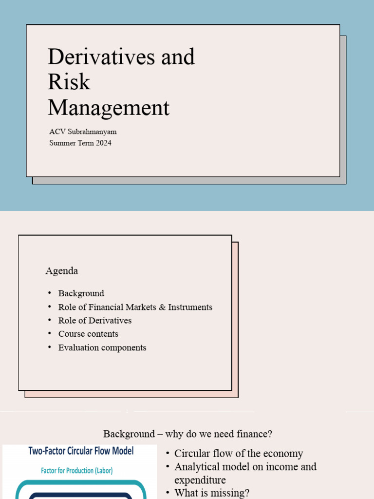 Derivatives and Risk Management Overview | PDF | Derivative (Finance ...