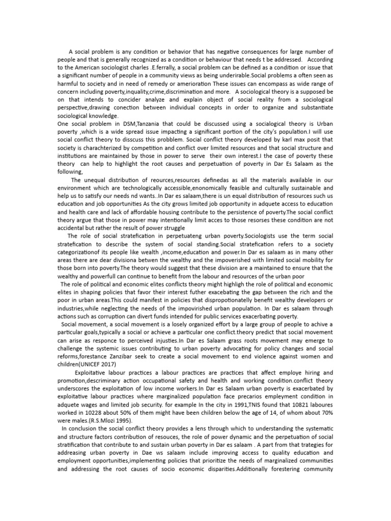 A Social proble-WPS Office | PDF | Poverty | Poverty & Homelessness