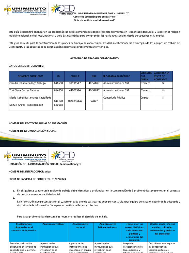 Guía de análisis multidimensional” | PDF | Vejez | Abuso infantil