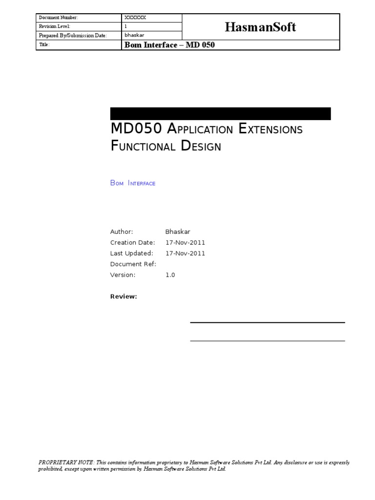 Bom Interface - MD50 | PDF | Application Programming Interface | Proprietary Software