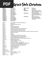 Script - How The Grinch Stole Christmas | PDF | Dr. Seuss