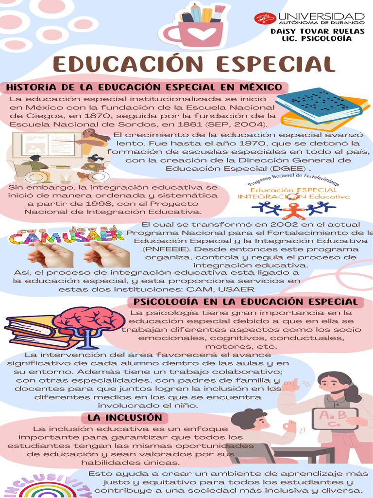 Historia y Psicología en Educación Especial | PDF | Educación especial ...
