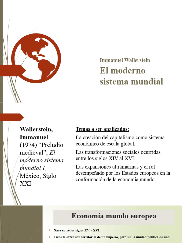 1. Wallerstein - El Moderno Sistema Mundial | PDF | Capitalismo ...