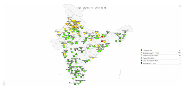 Aqi - 18 June 2024 CPCB | PDF
