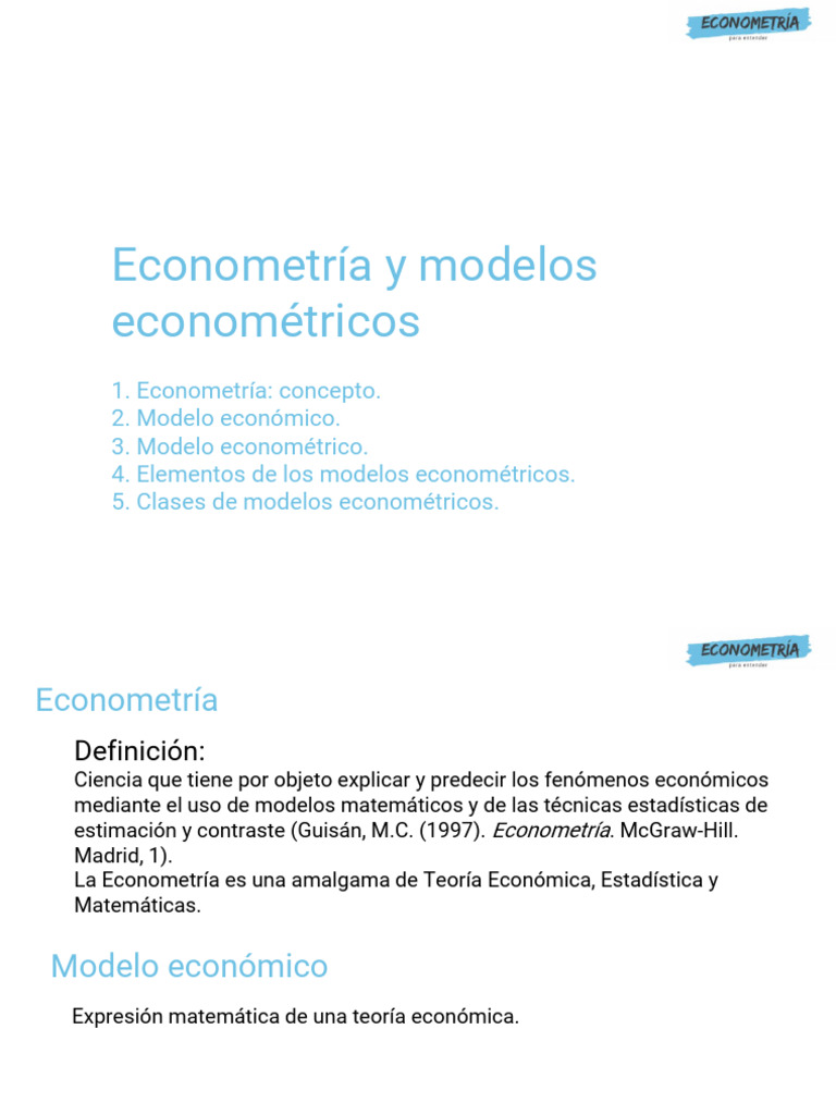 Tema 1. | PDF | Econometría | Variable (Matemáticas)