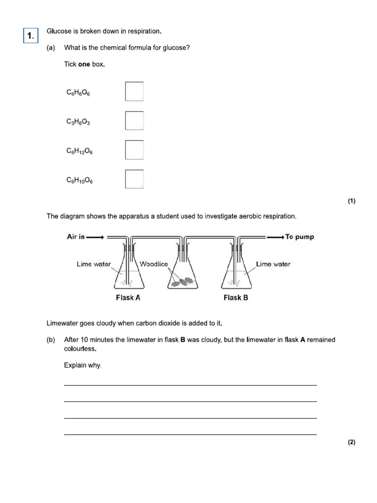 Aqa Gcse Respiration Qp Pdf
