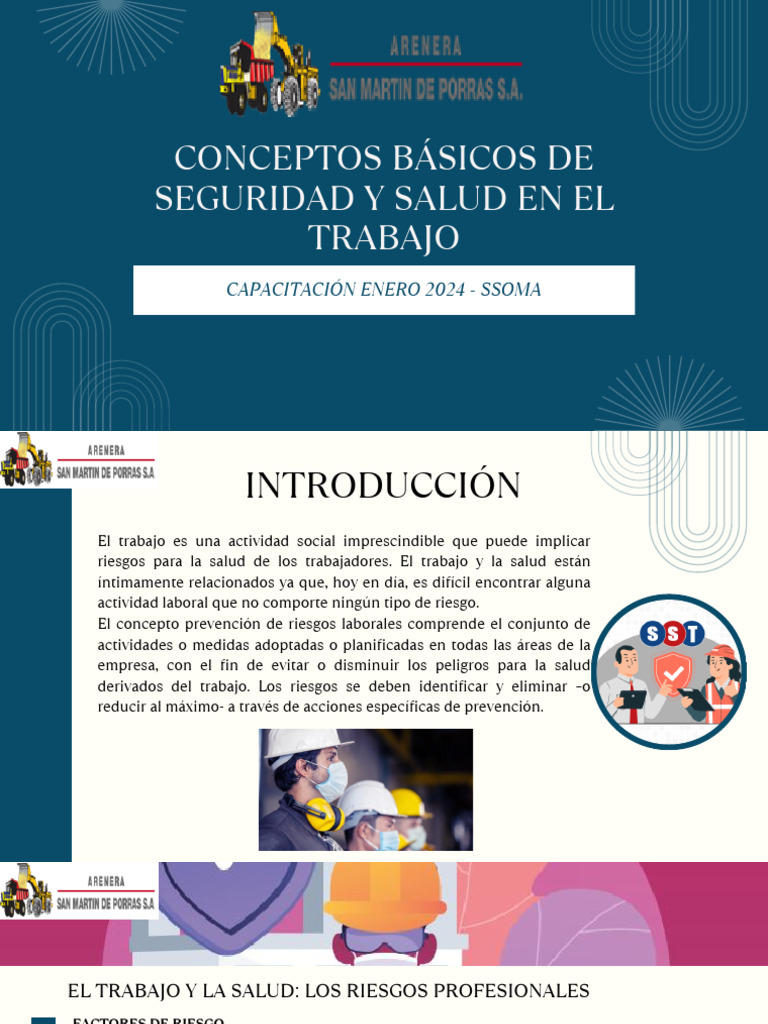 Conceptos Básicos de Seguridad y Salud en El Trabajo | PDF | Riesgo | Seguridad y salud ocupacional