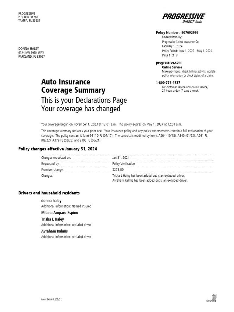 Declarations Page | PDF | Liability Insurance | Insurance