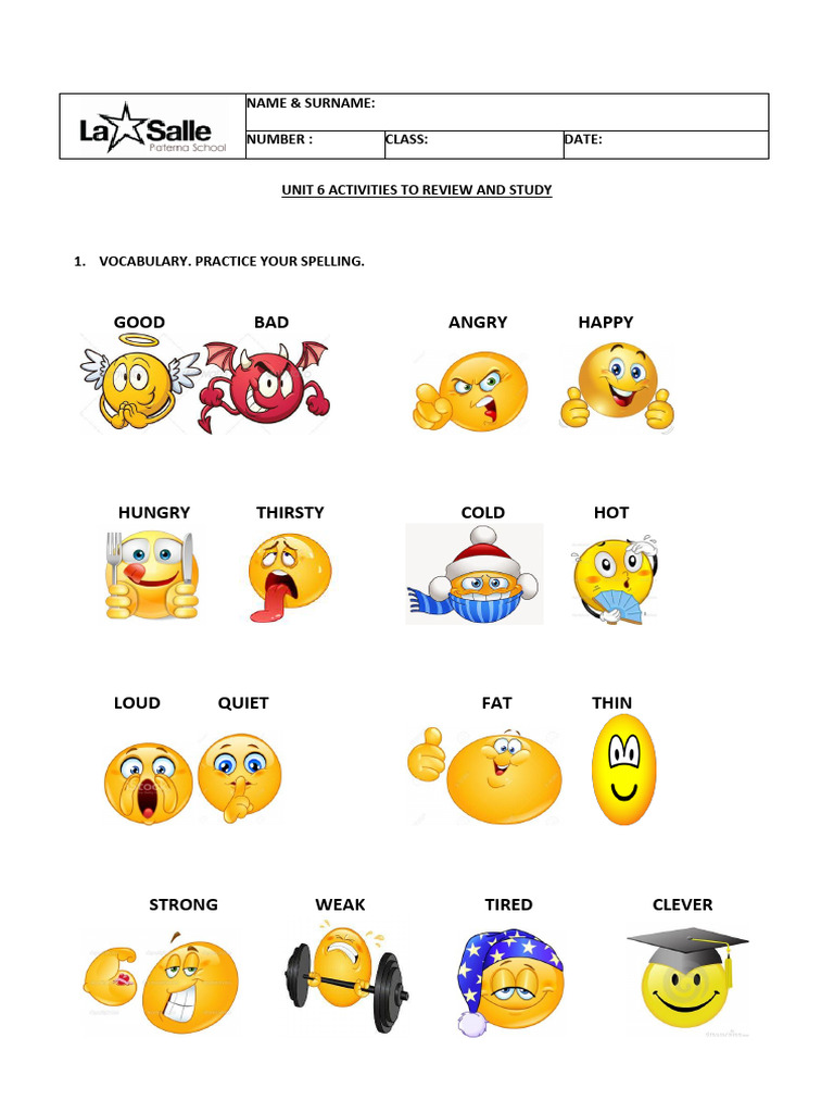 Year 3 Unit 6 Reinforcement | PDF | Self-Improvement