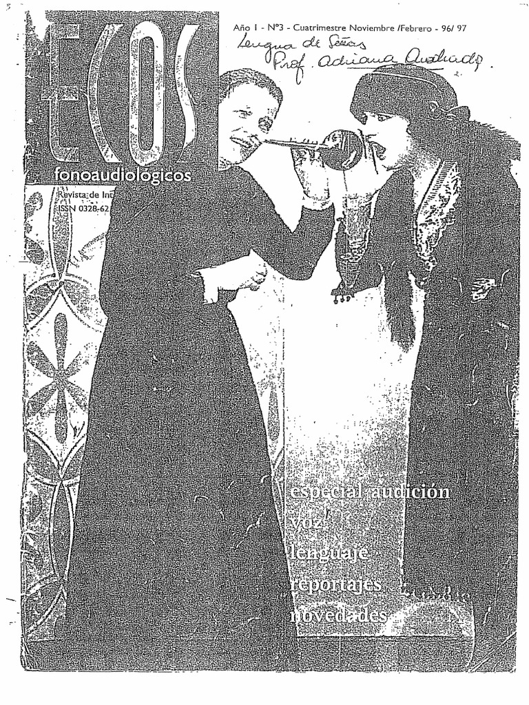 Revista, ECOS Fonoaudiológicos - Acerca de Un Bilingüismo Particular | PDF