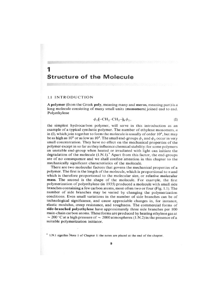 Structure of The Molecule | PDF