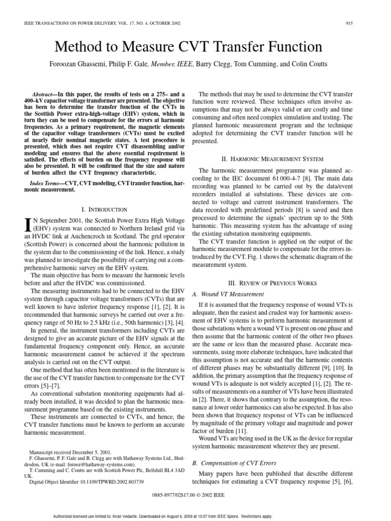 Method To Measure Transfer Function | PDF | Analog To Digital Converter ...