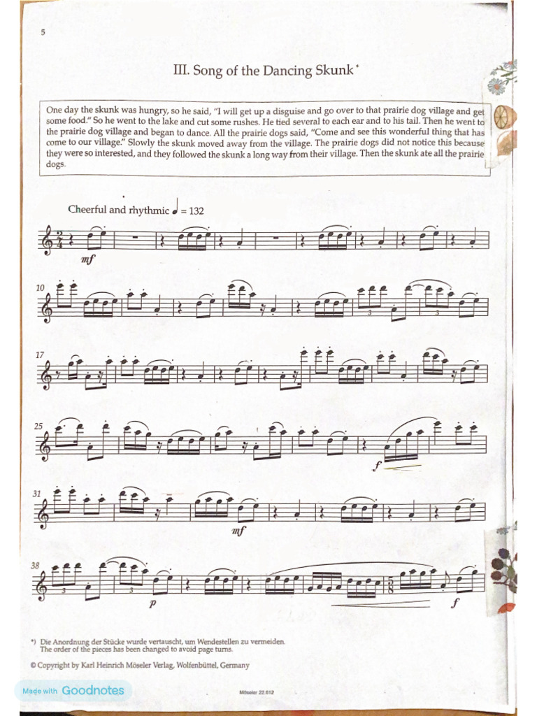 Song of The Dancing Skunk | PDF