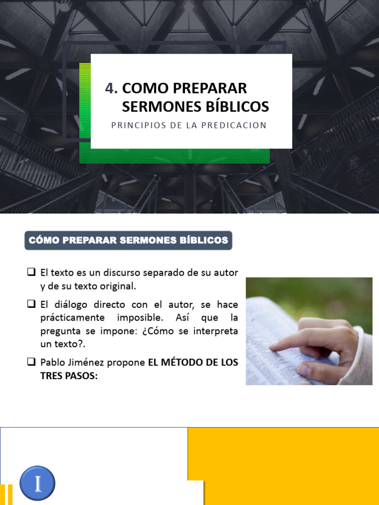 4-5 Como Preparar Sermones Biblicos-Los Rudimentos de Sermon | PDF ...