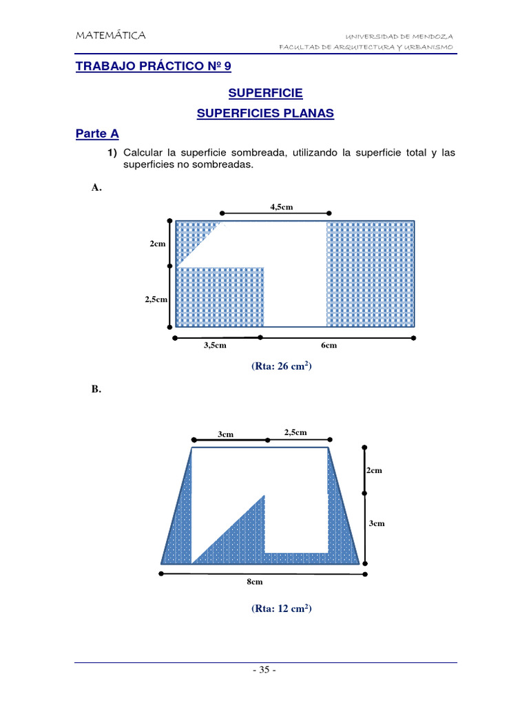 Practico 9 A B Superf Plana | PDF