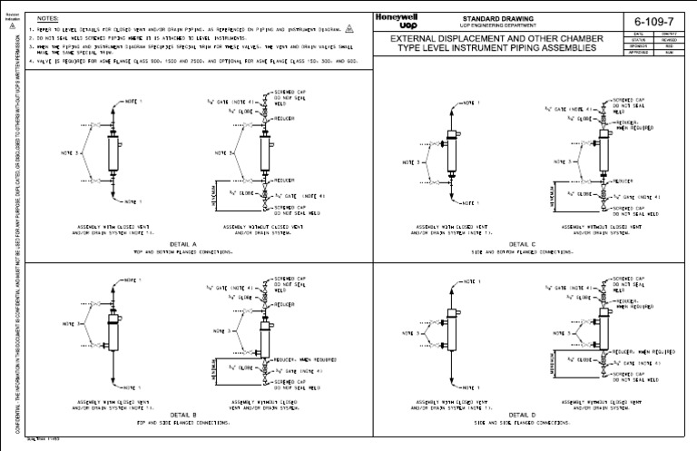 6-109-7 External Displacement Level Instrument Piping Assemblies ...