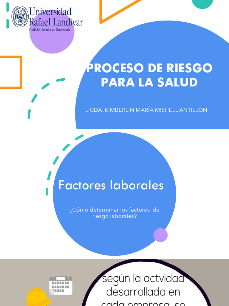 Factores de Riesgo Laboral-1 | PDF | Riesgo | Medicina CLINICA