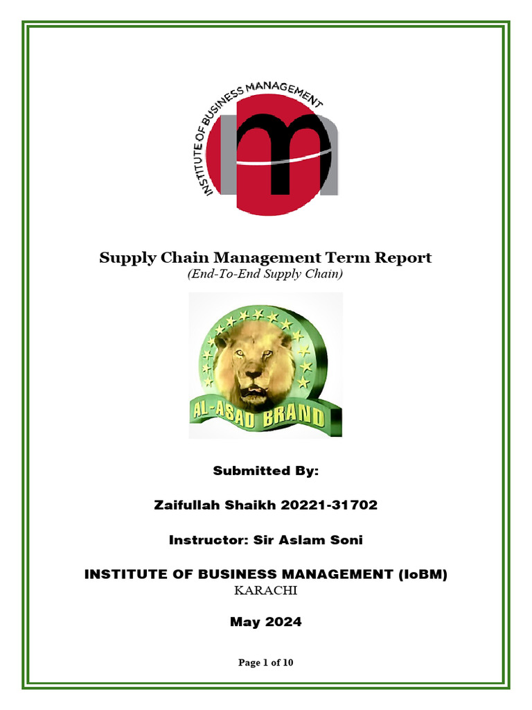 End-to-End Supply Chain Report: Al Asad Rice Mills | PDF | Warehouse ...