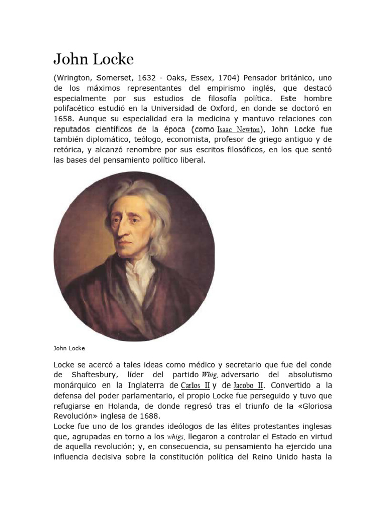 John Locke | PDF | Montesquieu | John Locke