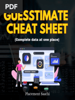 Guesstimate Cheatsheet | PDF | Gross Domestic Product | Economies