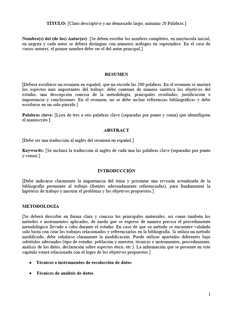 Artículo Ejemplo | PDF | Bibliografía