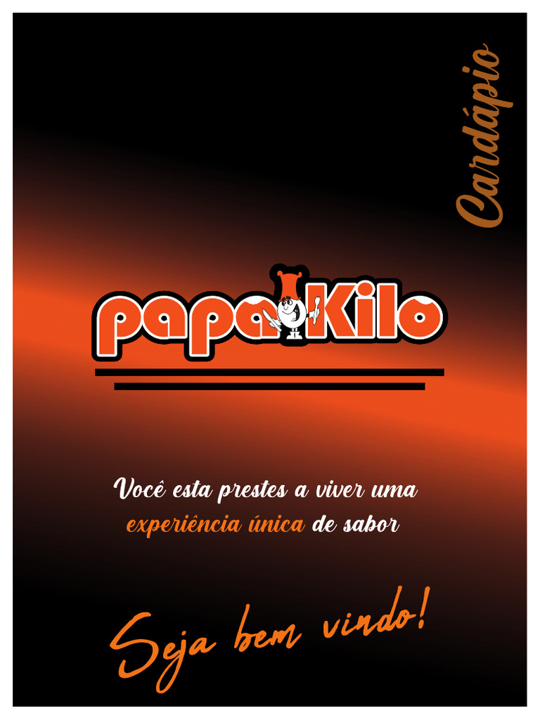 Cardapio Papa Kilo Tamanho A4 Aprovado Curvas-1 | PDF
