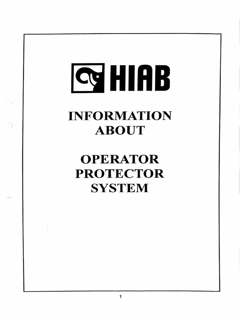 Operator Protection | PDF