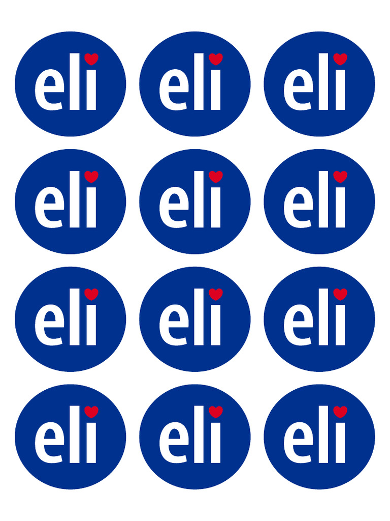 Sticker Eli 6x6 CM A4 | PDF