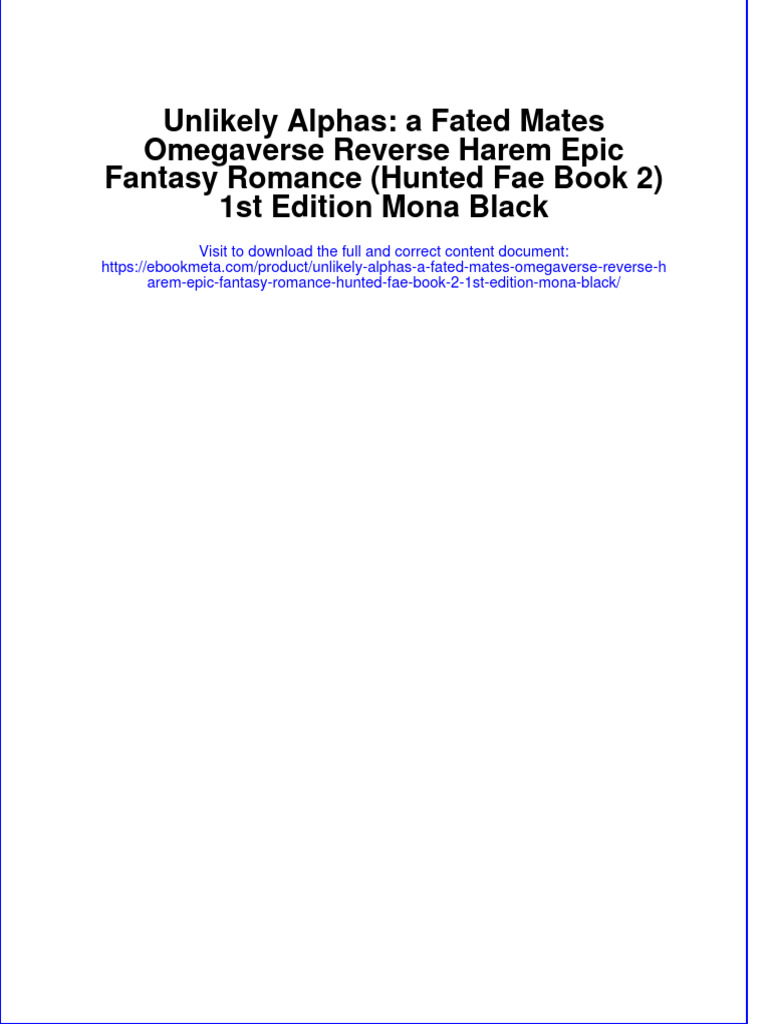 Dơnload Unlikely Alphas: A Fated Mates Omegaverse Reverse Harem Epic ...