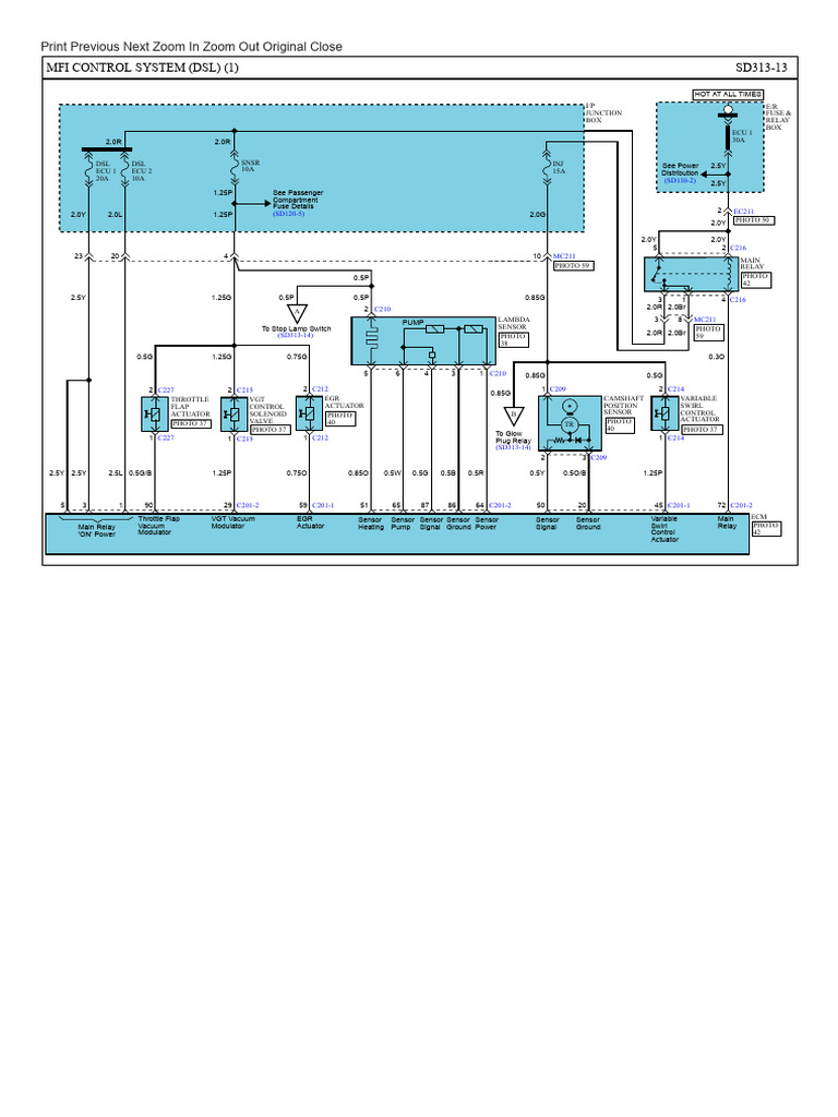 2009 Picanto D 1.1 Tci-U | PDF | Throttle | Engines