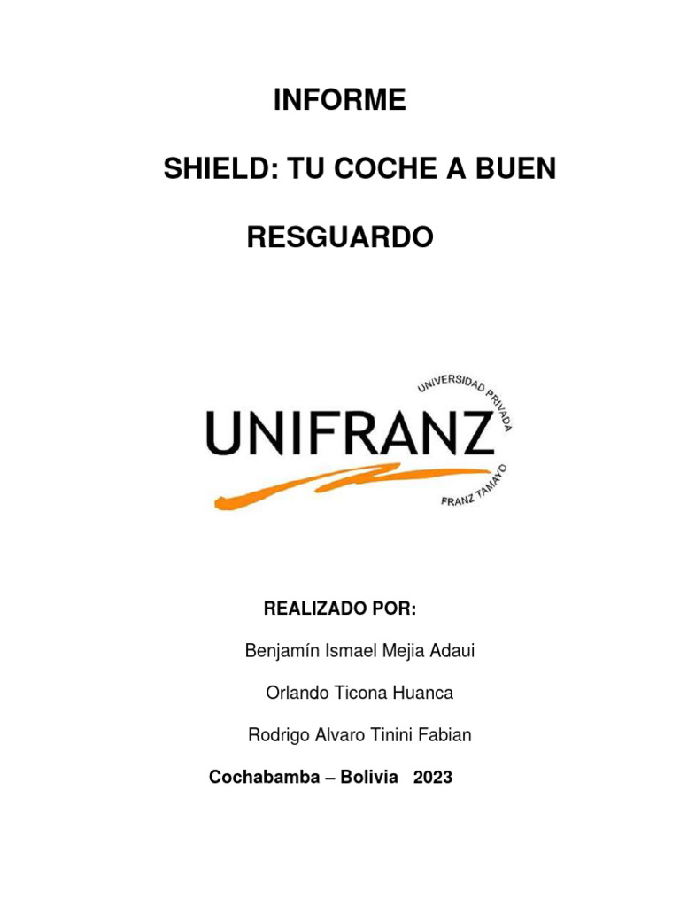 IInforme Hito 3 Shield-1 | PDF | Planificación de recursos empresariales | Calidad (comercial)