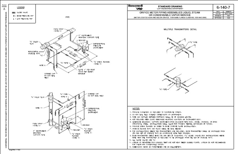 Multiple Transmitters Drawing | PDF | Pipe (Fluid Conveyance ...
