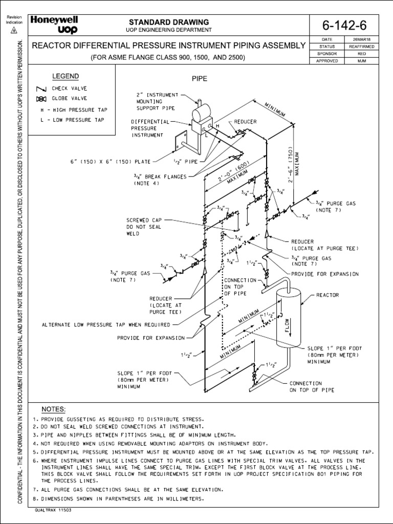 6-142-6 Reactor Differential Pressure Instrument Piping Assembly | PDF ...