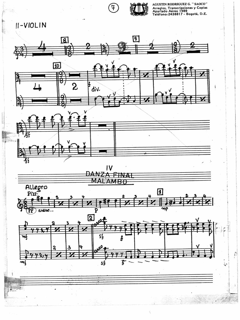 Ginastera - Estancias - Violin II | PDF