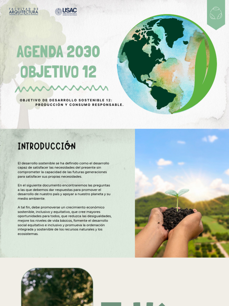Agenda 2030 Objetivo 12 | PDF | Sustentabilidad | Desarrollo sostenible