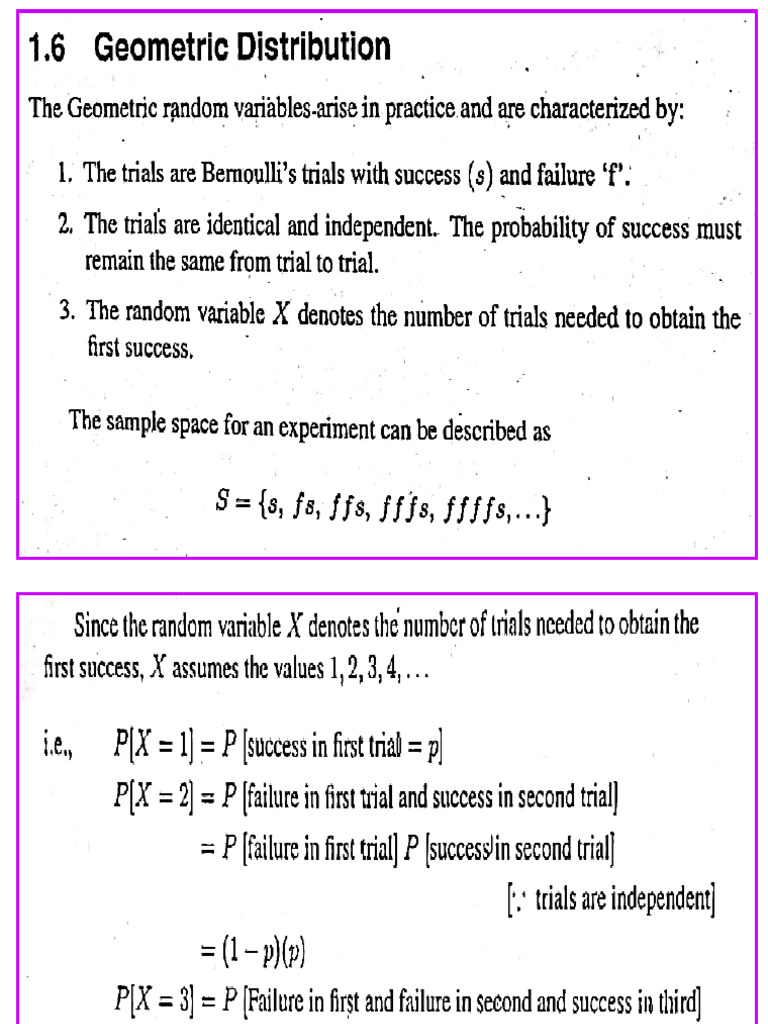L16 Geometric Distribution | PDF