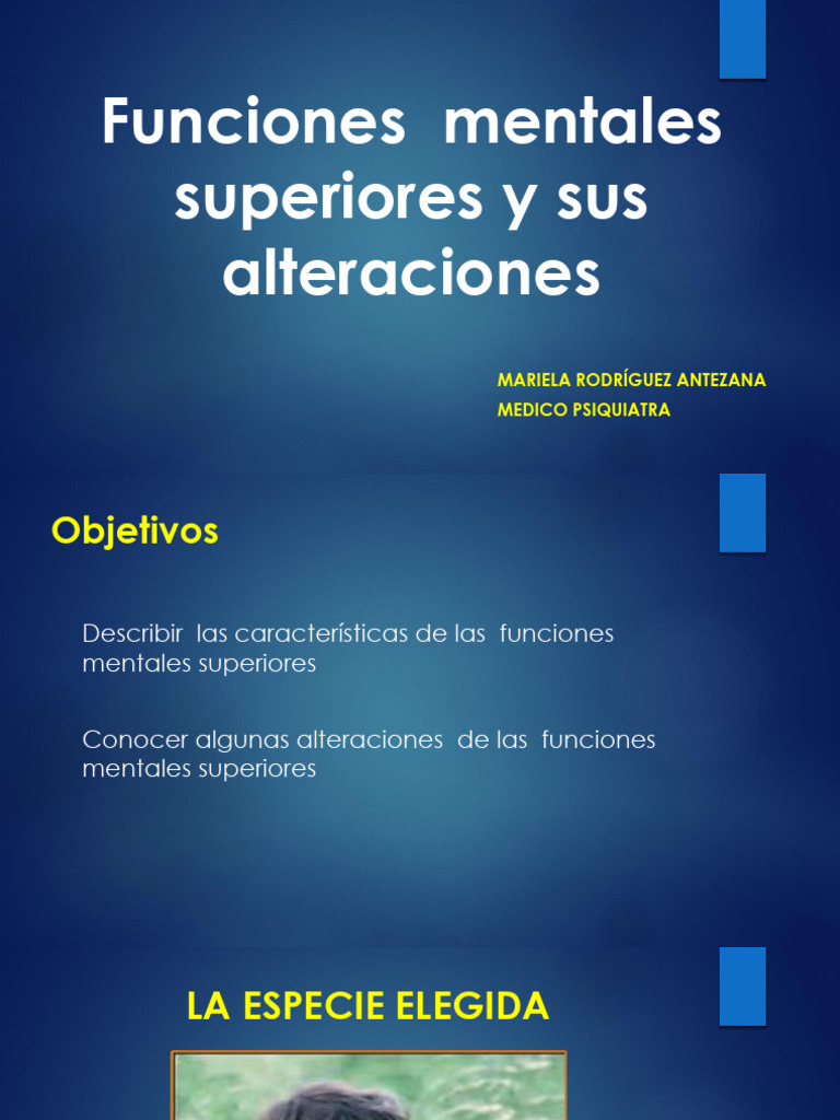 Funciones Mentales Superiores y Sus Alteraciones | PDF | Las emociones | Memoria