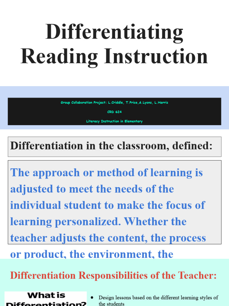 Group Professional Development PWPP | Download Free PDF | Differentiated Instruction | Learning ...
