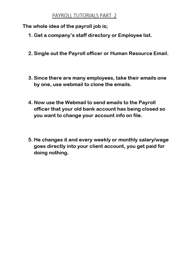Payroll Part 2 | PDF | Payroll | Computer Mediated Communication
