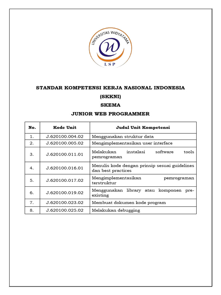 Junior Web Programmer | PDF | Komputer