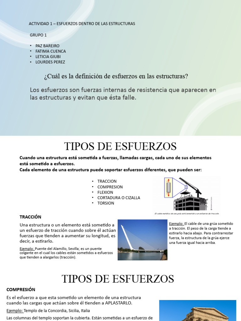 Esfuerzos Dentro de Las Estructuras | PDF | Viga (Estructura) | Ingeniería de Edificación