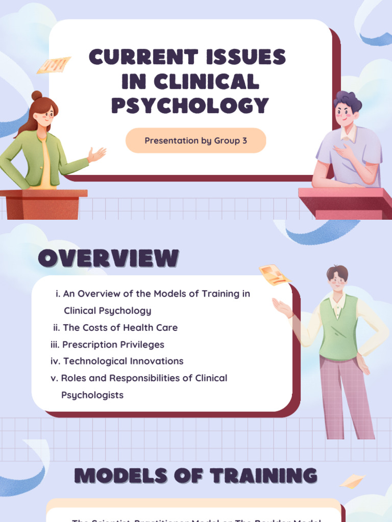 Current Issues in Clinical Psychology Group 3 | PDF | Clinical ...