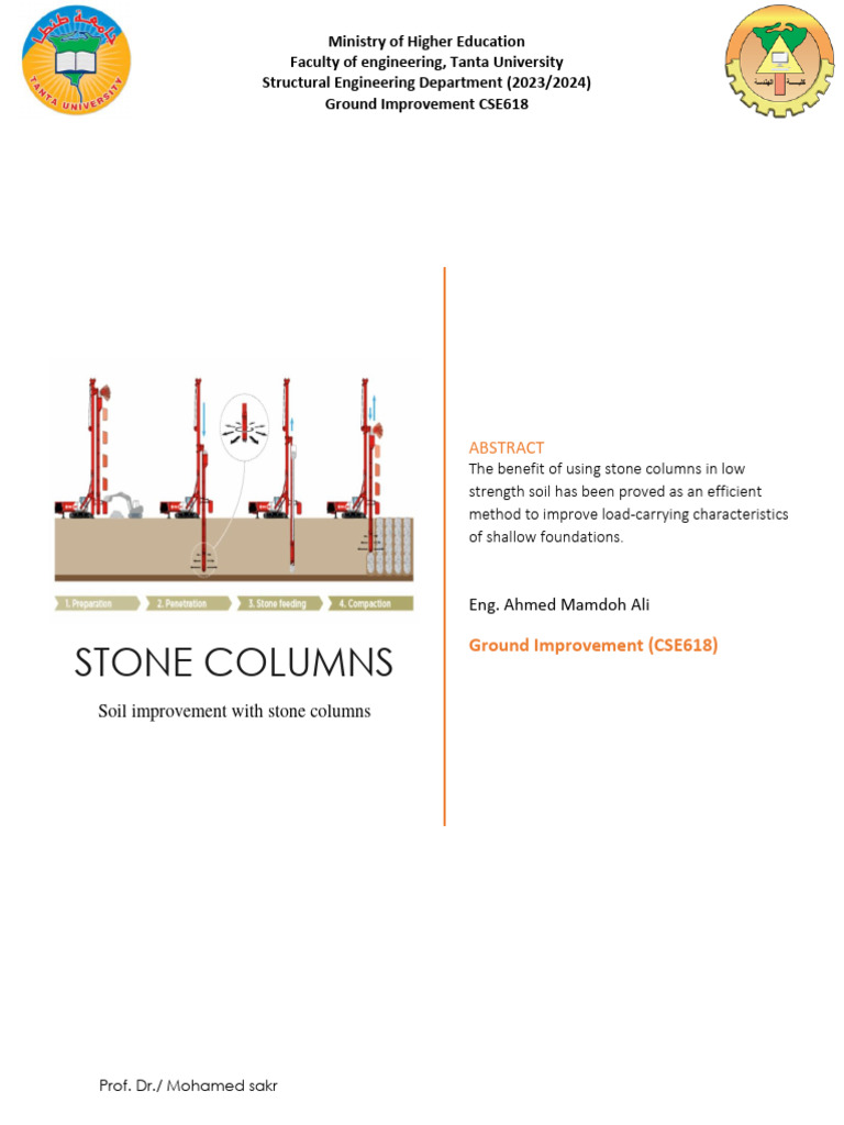 How To Improve Soil by Using Stone Columns | PDF | Young's Modulus ...