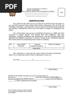 Police Blotter Entry Certification Sample | PDF