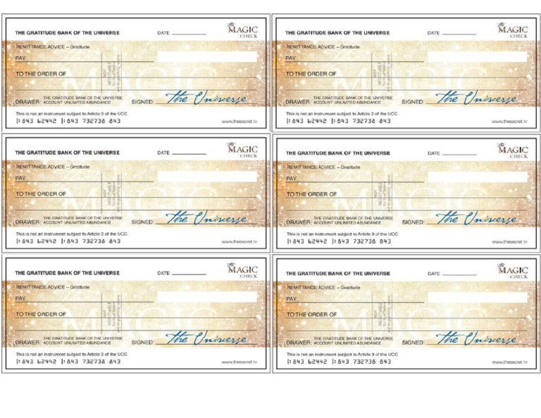Big Money Checks | PDF