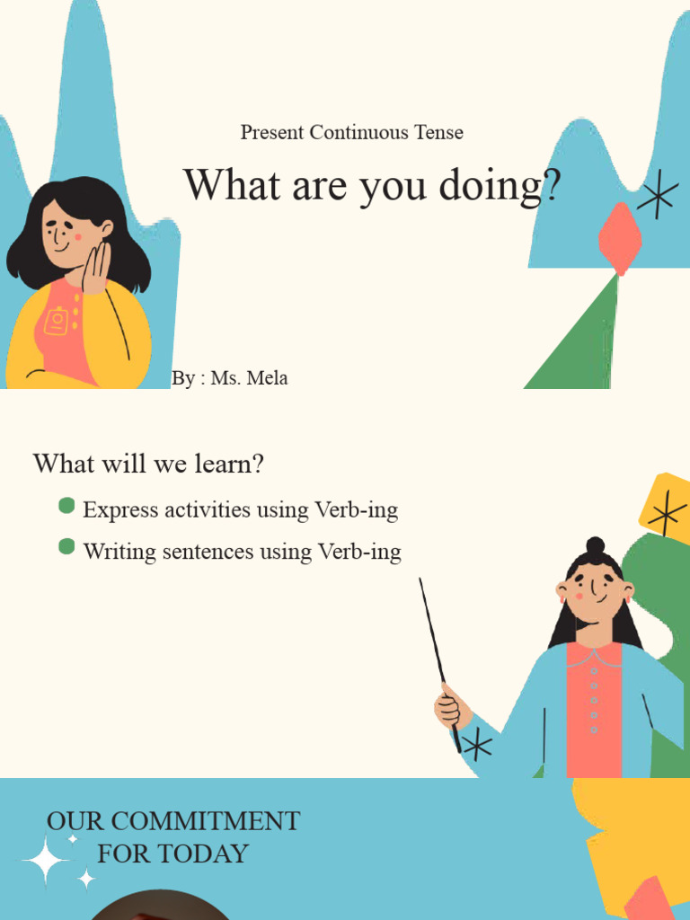 Present Continuous Tense - Grade 4 - 1 | PDF